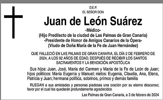 Juan de León Suárez | Canarias7